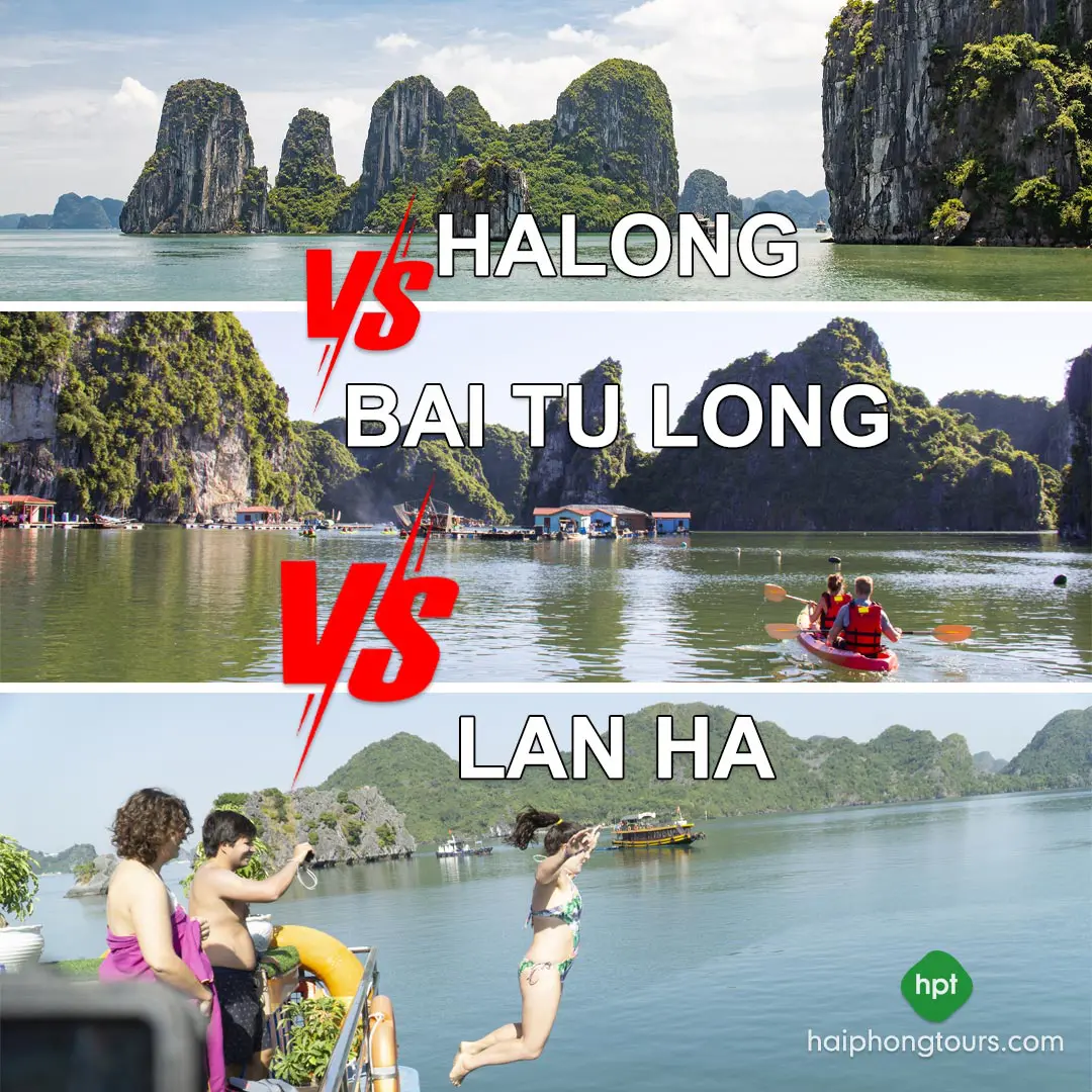 Halong Bay Vs Bai Tu Long Vs Lan Ha Bay: Which One Should You Choose In 3? | Hai Phong Tours